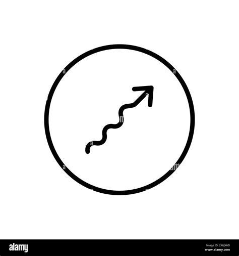 Undulating Arrow Icon Vector Logo Set Collection For Web App Ui Stock