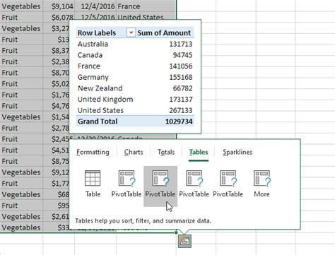 Excel 2013 Quick Analysis Button Dasfactor