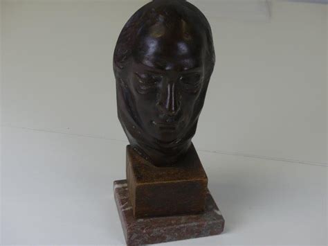 Vintage Buste In Brons Gesigneerd Kringwinkel