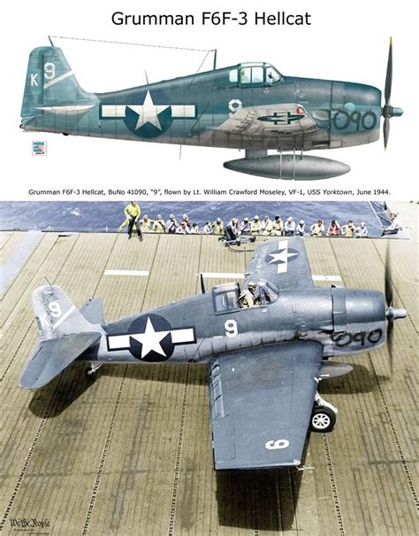 Grumman F6f 3 Hellcat Us Navy Aircraft Aircraft Carrier Wwii Fighters