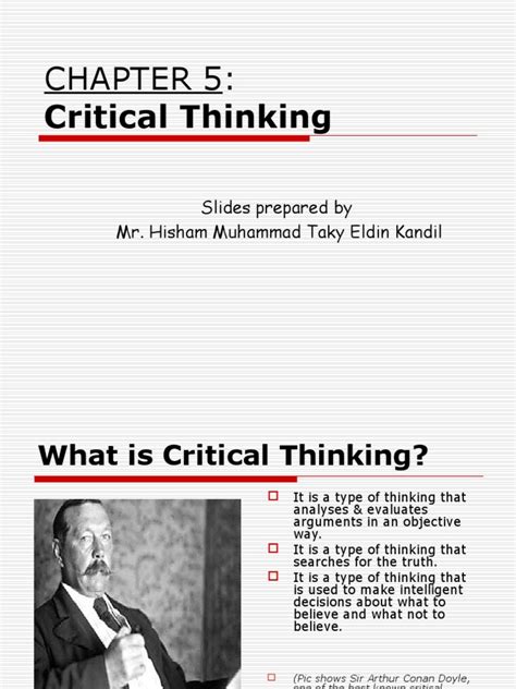 Chapter 5 Critical Thinking Critical Thinking Infographics