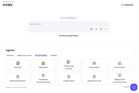 Using The Agent Library Writer Help Center