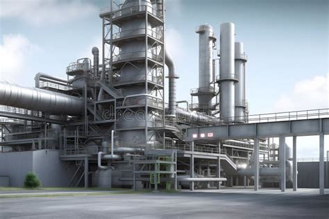 close up industrial view a equipment of oil refining oil and gas refinery area neural network