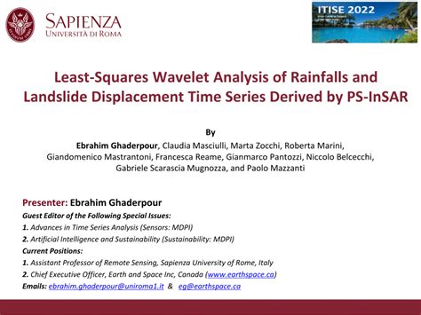 Pdf Least Squares Wavelet Analysis Of Rainfalls And Landslide