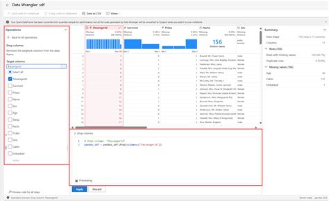 Explore And Transform Spark Data With Data Wrangler Microsoft Fabric