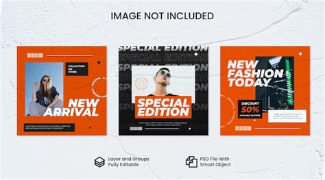 패션 스트리트웨어 소셜 미디어 템플릿 프리미엄 Psd 파일