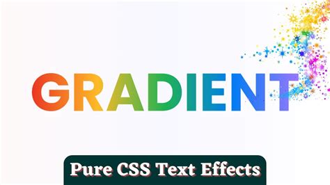 How To Create Gradient Text In Html And Css Text Gradient In Css Youtube