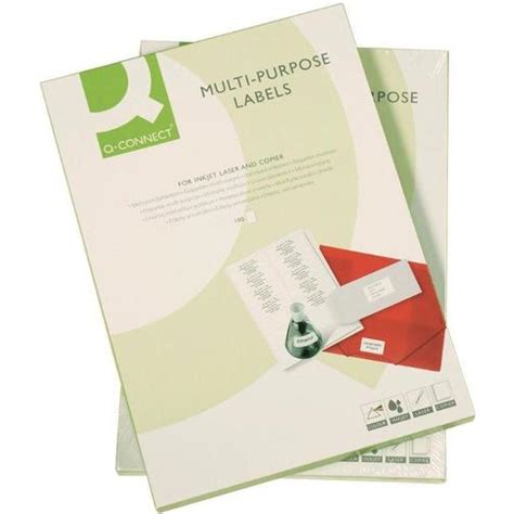 Q Connect Multi Purpose Labels 70x35mm 100pcs • Pris