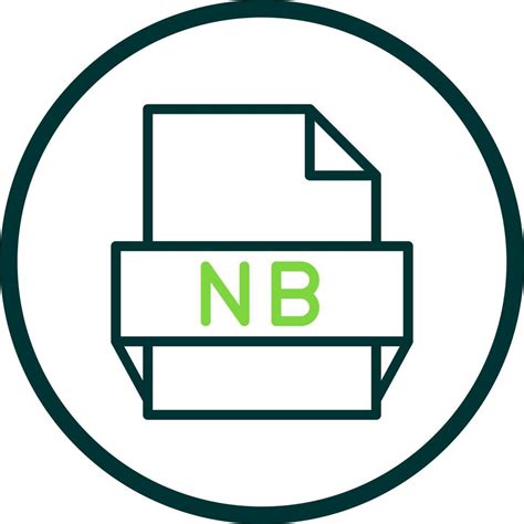 Nb File Format Icon 15991730 Vector Art At Vecteezy