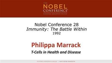 Philippa Marrack At Nobel Conference Xxviii Youtube