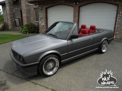 Bmw E30 325i Convertible 3m 1080 Matte Dark Gray Brushed Steel