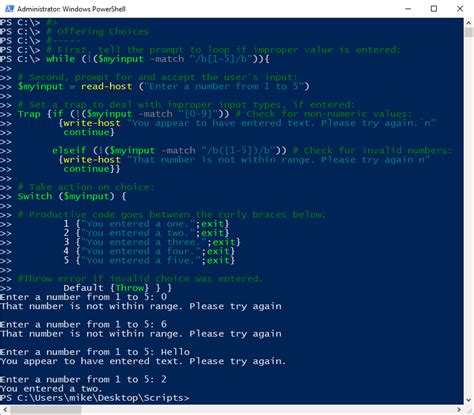 One Touch Menus In Powershell Console Learning Tree