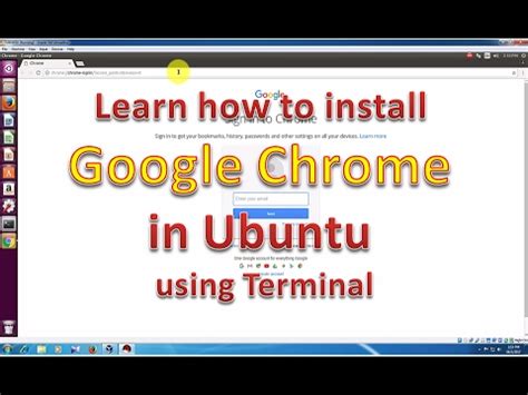 How To Install Google Chrome In Ubuntu Using Terminal YouTube