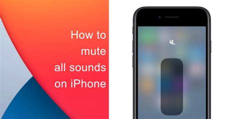 How To Mute All Sounds On IPhone