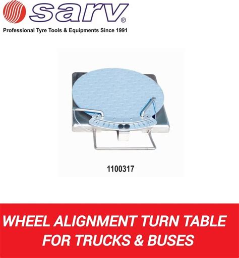 Automatic Wheel Alignment Turn Table For Truck Buses With Scale At ₹ 84000 In Sonipat