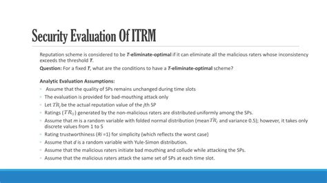 ppt an iterative algorithm for trust management and adversary detection for delay tolerant