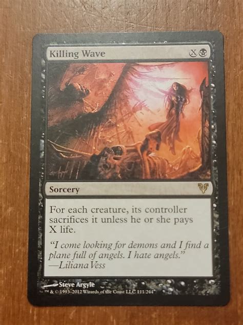 Mtg Killing Wave Avacyn Restored 111244 Regular Rare Ebay
