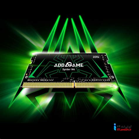 رم لپ تاپ Addlink Spider N4 Ddr4 با حافظه 8 گیگابایت 3200 مگاهرتز آی تی لند بیست چهار Itland 24