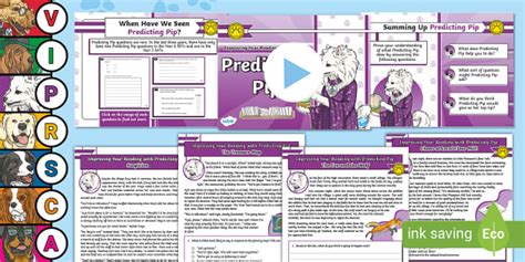 Lks2 Improving Your Reading Skills With Predicting Pip Activity Pack