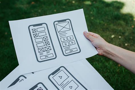 Ux Mobile Application Wireframe Sketch Prototype Framework Layout