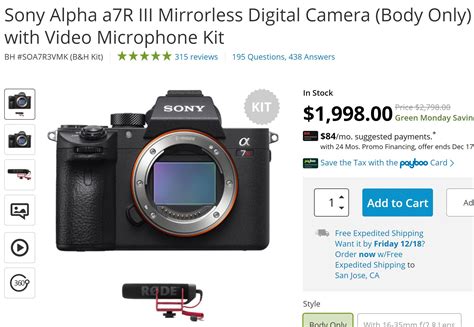 New Lowest Price Sony A7r Iii For 1998 Sony Rumors