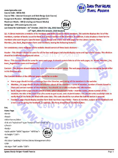 Mcsl 016 2022 23 Solved Assignment Pdf