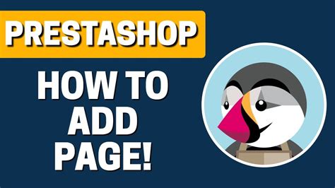 How To Add Page In Prestashop YouTube