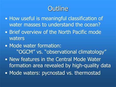 Ppt Water Masses Classification Formation And Modification Powerpoint Presentation Id3409188