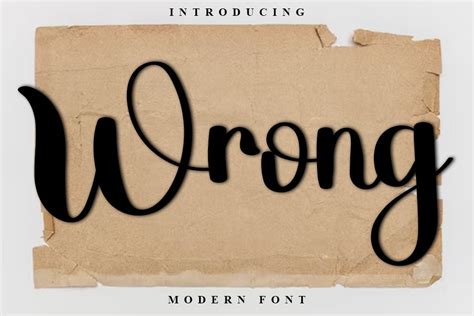 Wrong Font By Abbasalam · Creative Fabrica