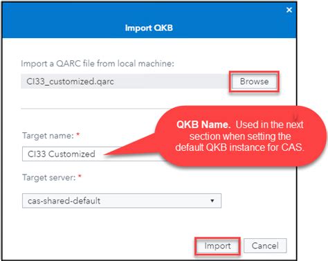 Sas Viya Add A Customized Quality Knowledge Base Qkb To Cas And Sas