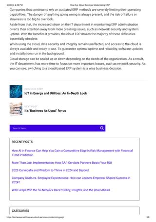 How Are Cloud Services Modernizing ERP Pdf
