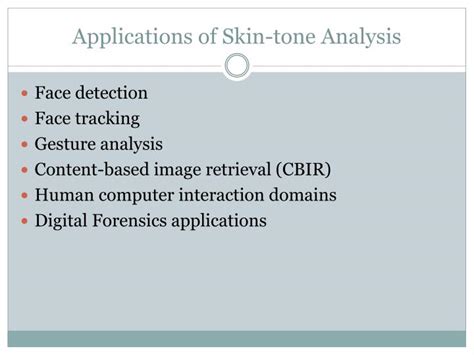 Ppt Detection Of Humans In Images Using Skin Tone Analysis And Face Detection Powerpoint