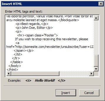Alek Davis Technoblog Sending HTML Based Email From NET Applications