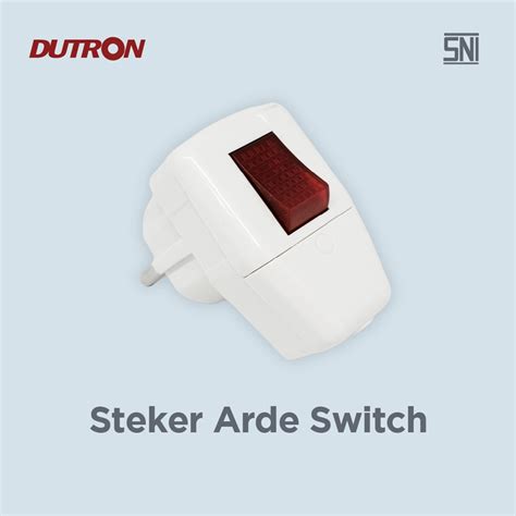 Jual Kepala Colokan On Off Steker Arde Switch Dutron Saklar Sni Steker Arde Dutron Shopee