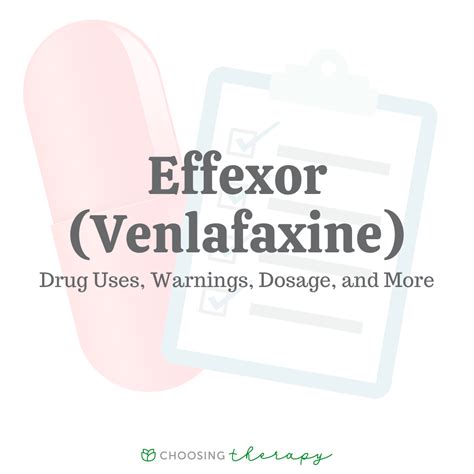 What To Know About Effexor Xr Venlafaxine