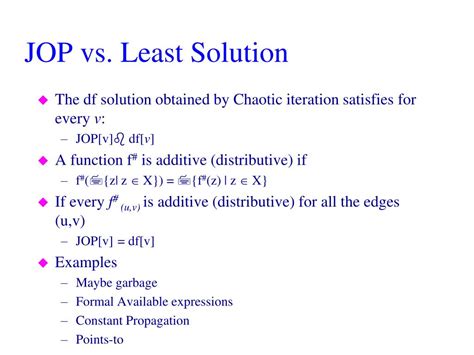 Ppt Iterative Program Analysis Abstract Interpretation Powerpoint Presentation Id3254255