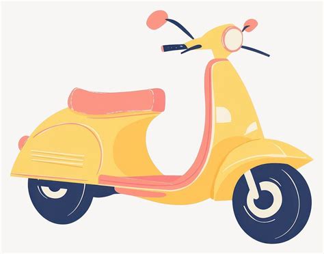 Scooter Transportation Illustration Vehicle Vector Free Vector Rawpixel