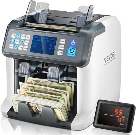 Brandclub Vevor Money Counter Machine Bill Counter With Mixed Denomination 2cis Sn Uv Ir