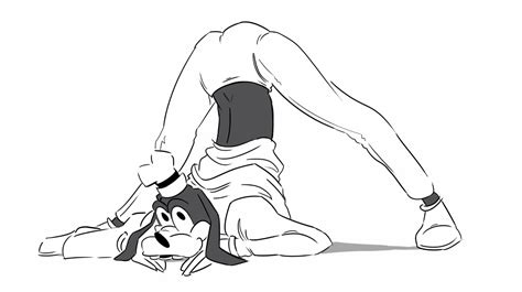 Rule 34 Disney Drawfee Goofy Jack O Pose Karina Farek Male Male Only Monochrome Solo Solo