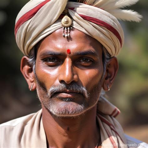 Indian Mans Portrait Stable Diffusion Online