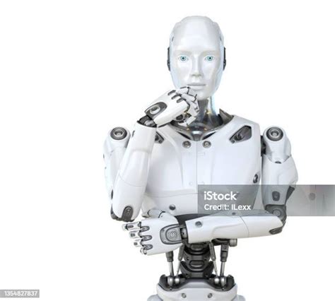 펜서스 자세를 한 로봇처럼 인간 로봇에 대한 스톡 사진 및 기타 이미지 로봇 인공지능 산업용 로봇팔 Istock