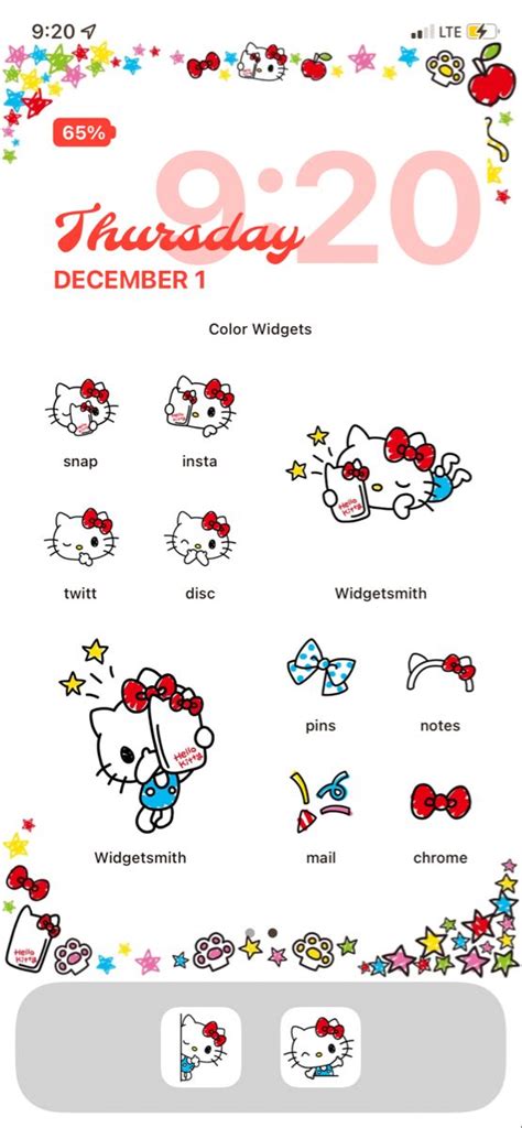 Hello Kitty Layout Iphone Wallpaper Ios Iphone Layout Iphone Design