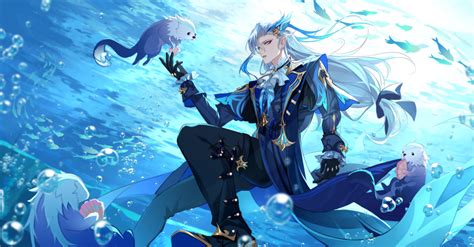 Wei Yi Leisurely Otter Genshin Impact Neuvillette Genshin Impact