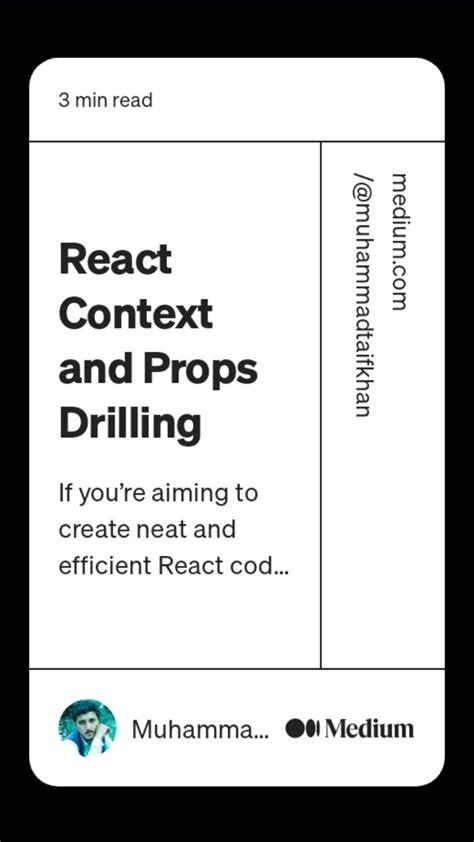 Muhammad Taif Khan On Linkedin React Contexts And Props Drilling Two