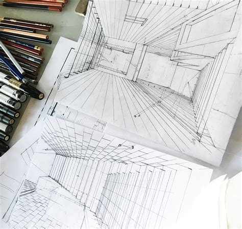 Manual Interior Renderings On Behance