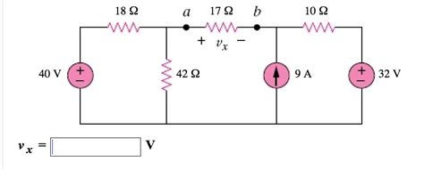 Solved Apply Source Transformations To Find Vx In The