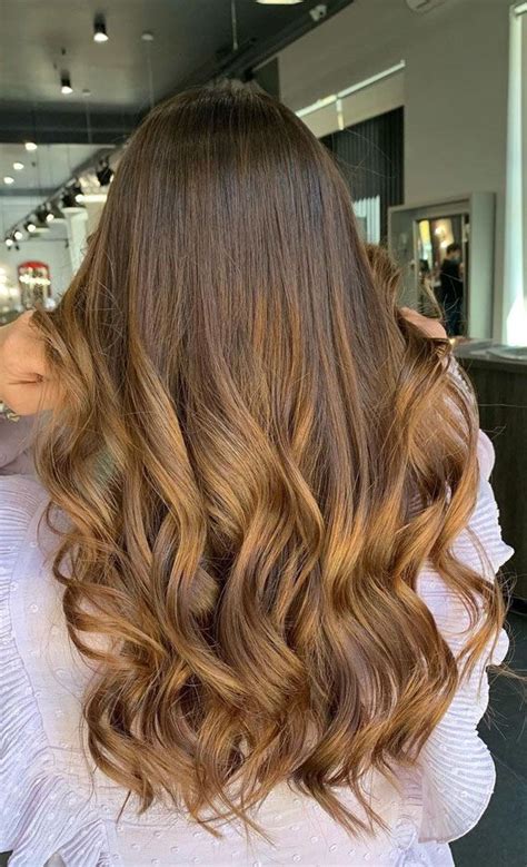 Dark Hair With Honey Blonde Highlights