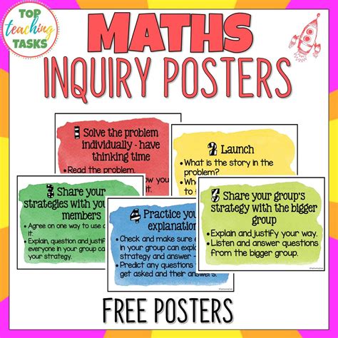 Maths Inquiry Posters Dmic Top Teaching Tasks