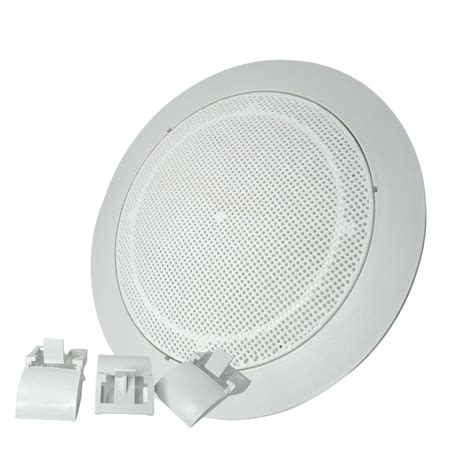 Arandela 6 Polegadas Redonda Tela Plastica Branca Teto Gesso Ntv