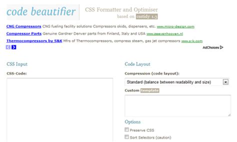 20 Useful Examples Of Web Based Css Compressor